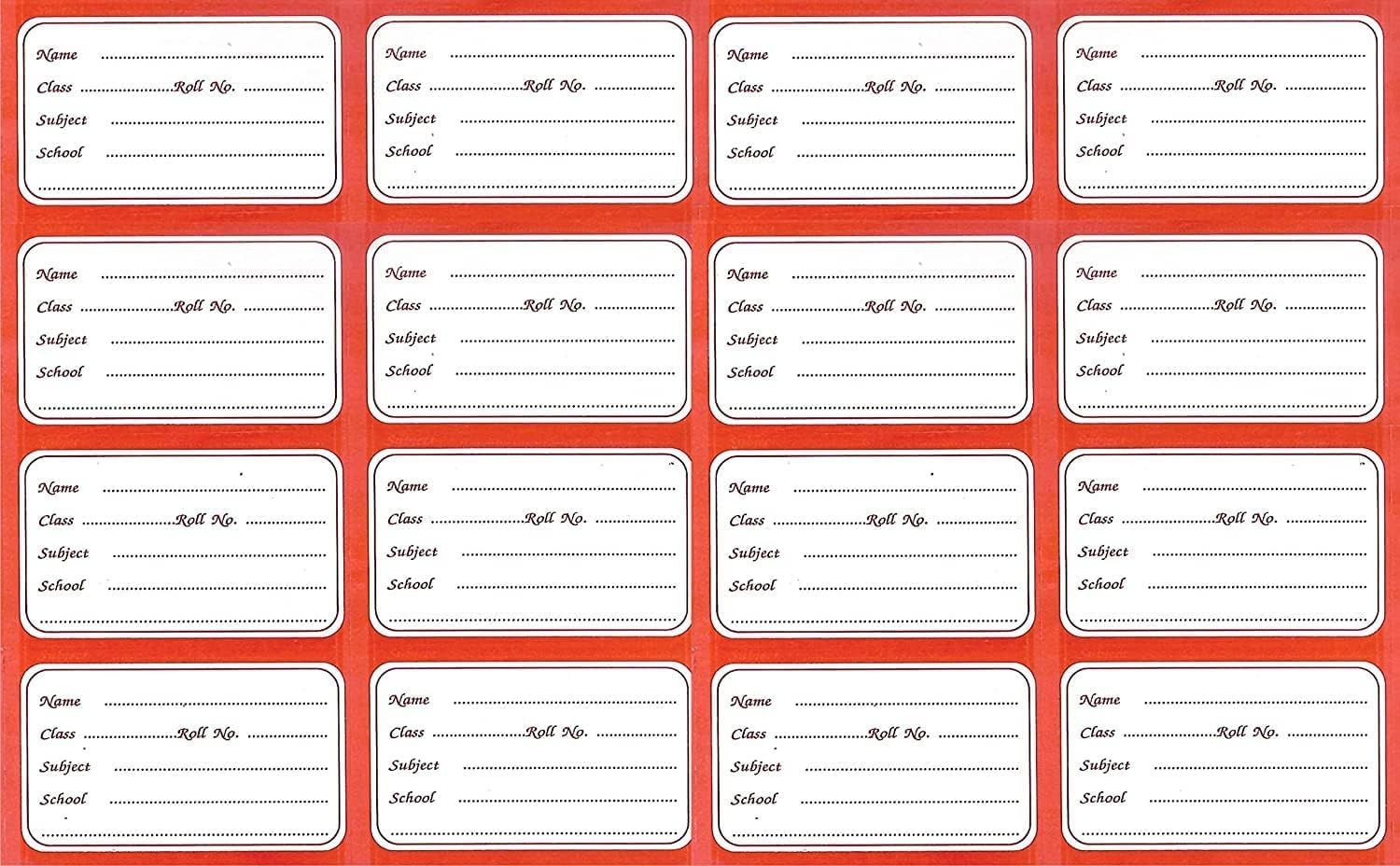 NOZOMI Copy Notebook Stickers Paper Name Labels Book Stickers Series ...