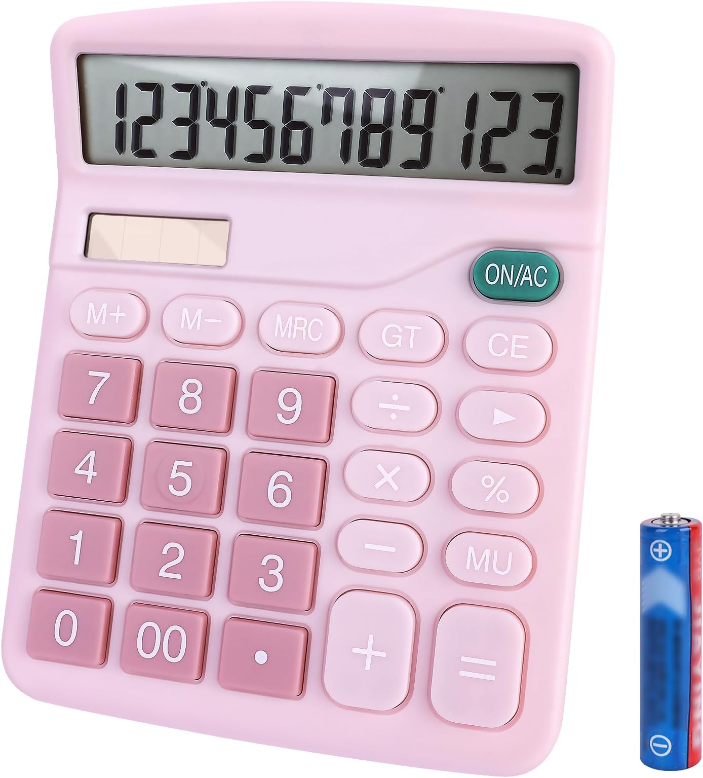 Amazon.com : Desk Calculator,Cute Caculator with Dual Power Source ...