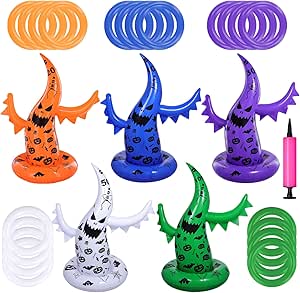 Amazon.com : Thuodo Halloween Party Games, 5 Pack Halloween Ring Toss ...