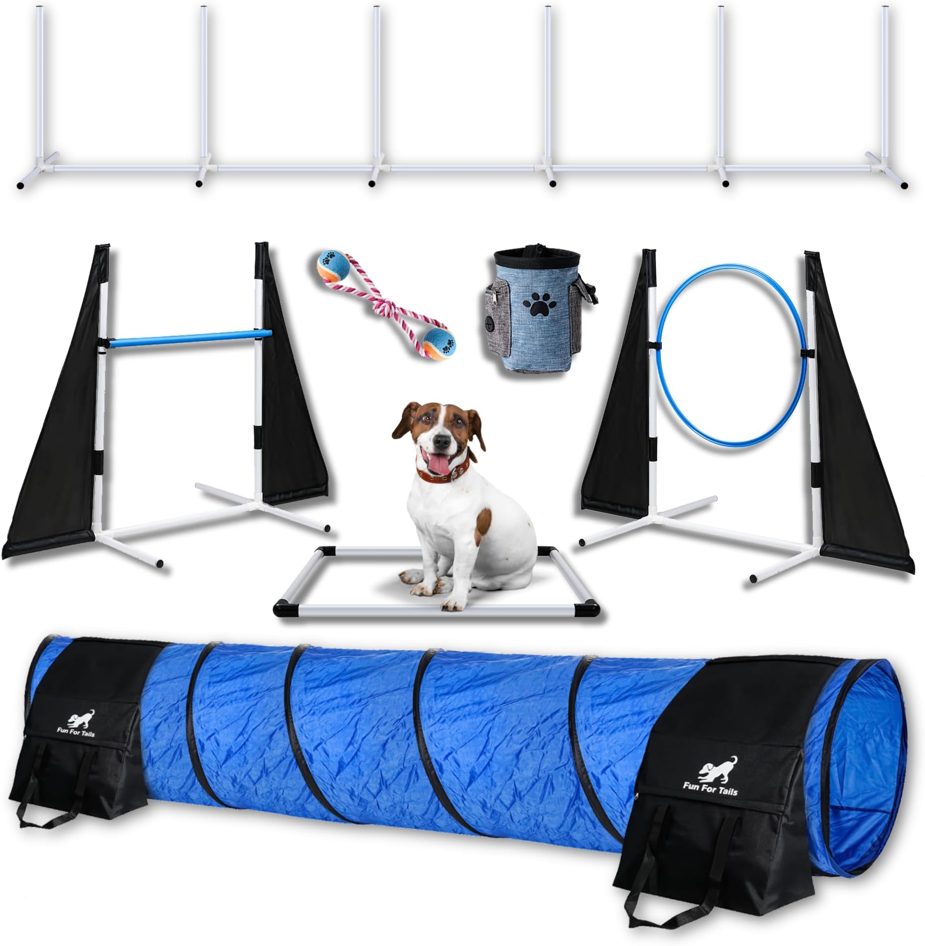 Amazon.com : Fun for Tails 20-Foot Dog Tunnel or Agility Tunnel with ...