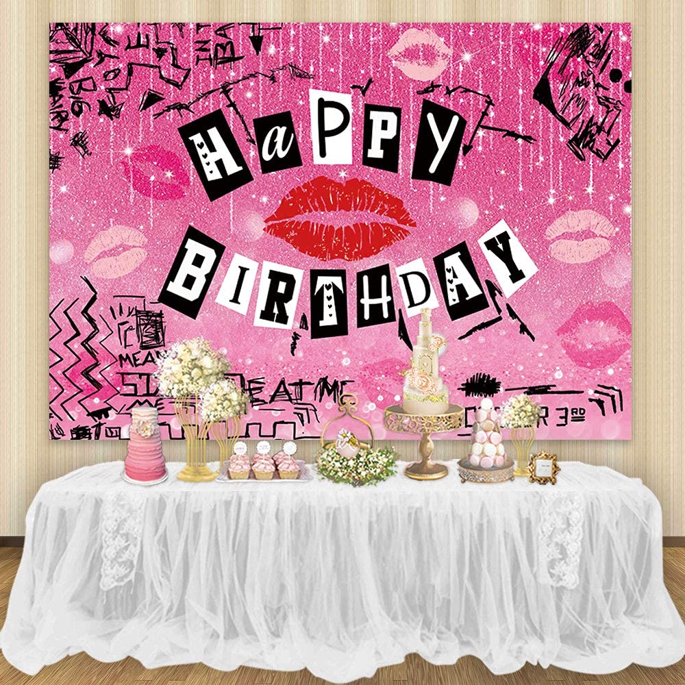 Buy Maijoeyy 7x5ft Mean Girls Party Decoration Burn Book Teen Girls Y2K ...