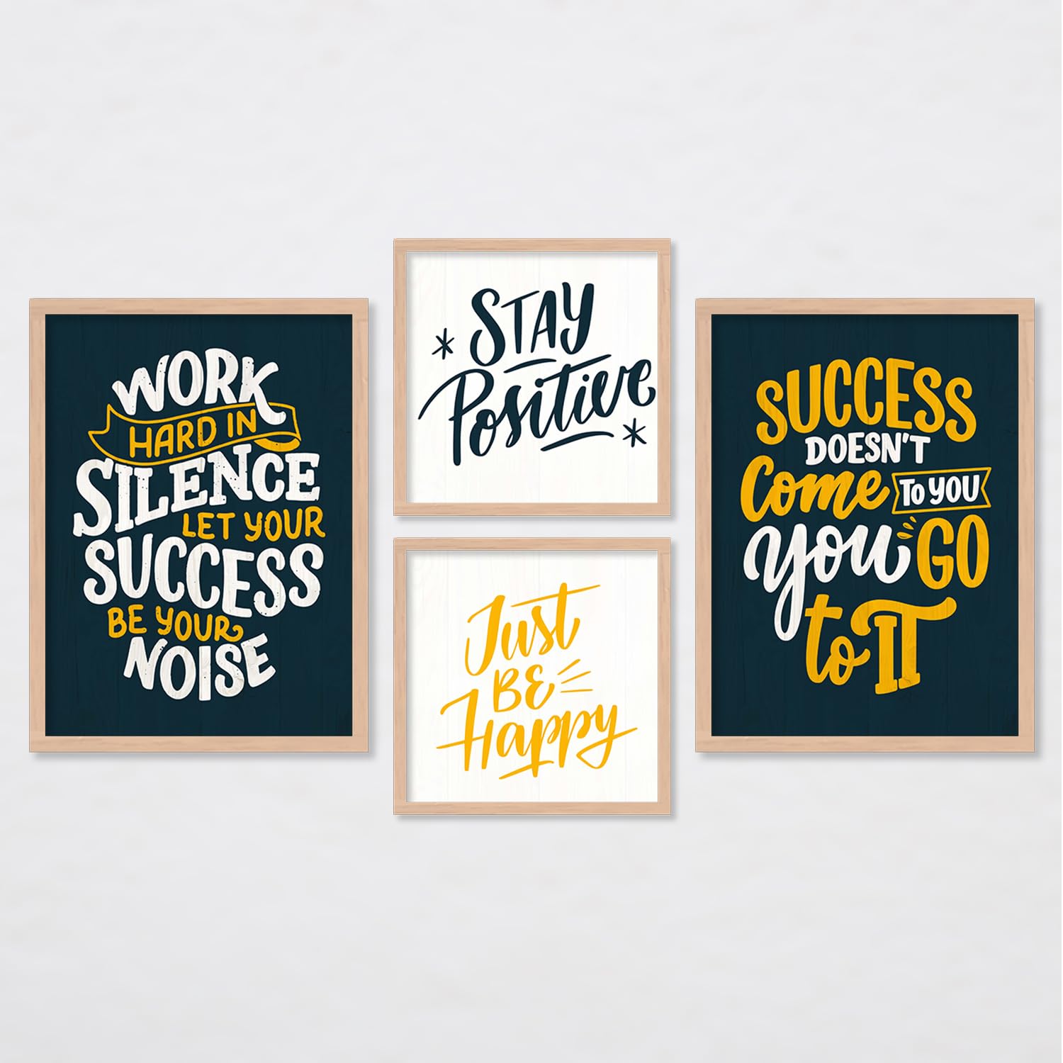 BANGERZ Motivational Quotes Wall Frames - Inspirational Framed Wall ...