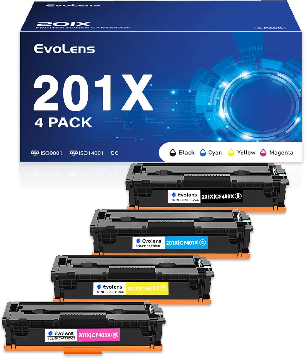Amazon.com: 201X High Yield Toner Cartridge Compatible for 201X 201A ...