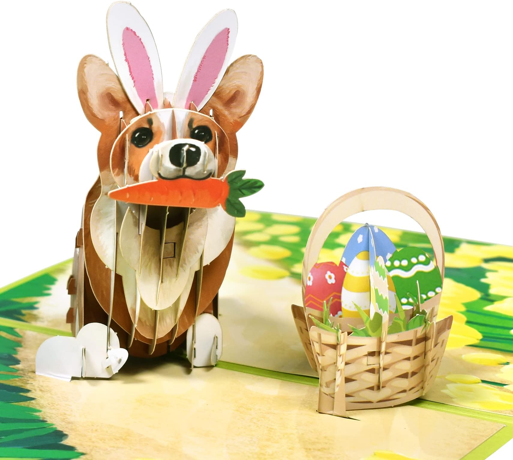 Amazon.com : D4DREAM Easter Gnome Basket Pop Up Card with Envelope 5" x ...