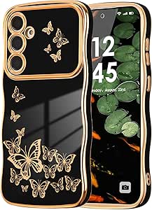 Amazon.com: ZTOFERA for Samsung Galaxy S24 FE Case Cute for Girl Women, Curly Wave Frame ...