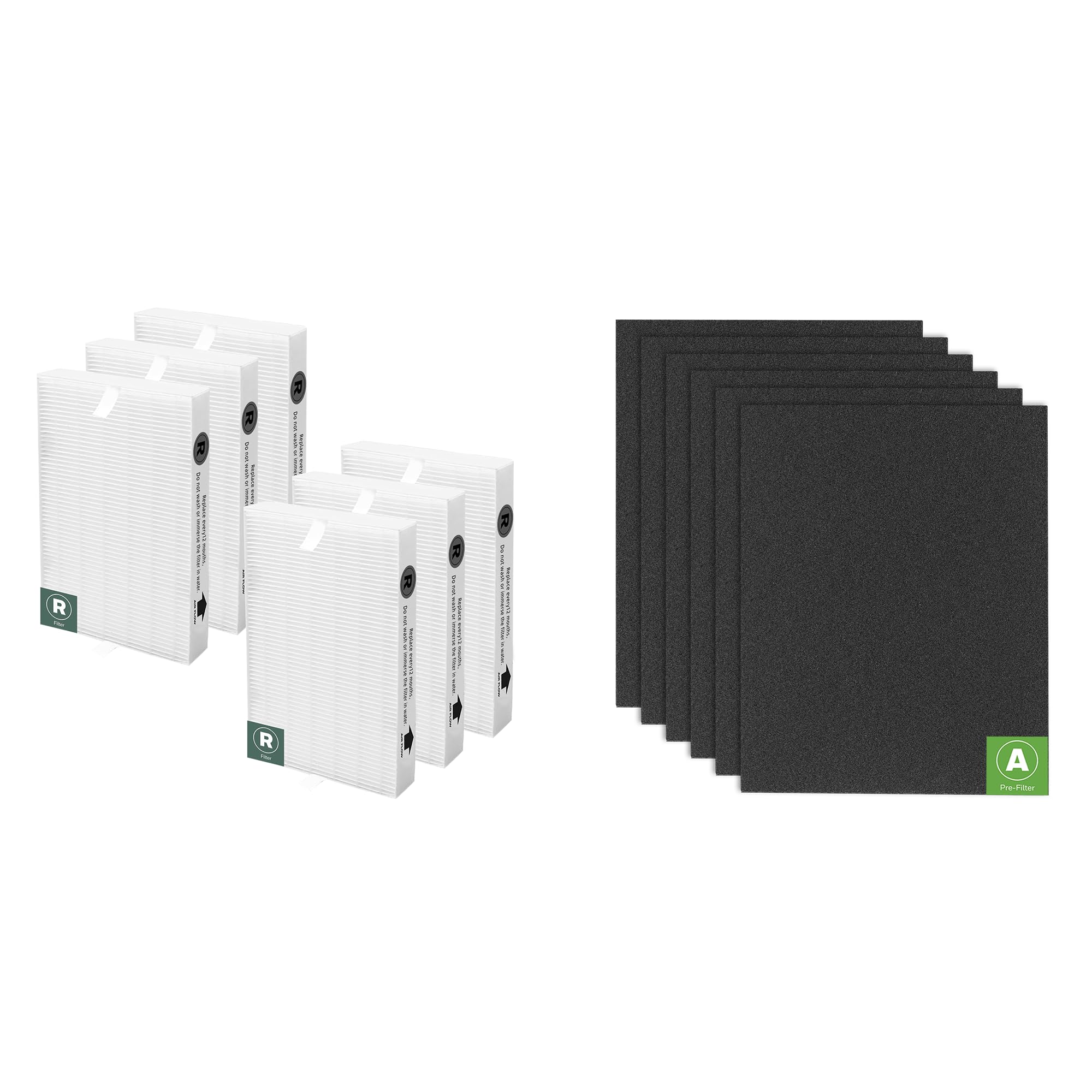 Amazon.com: HPA300 6 HEPA R Filters and 6 Carbon Pre-filter : Home ...