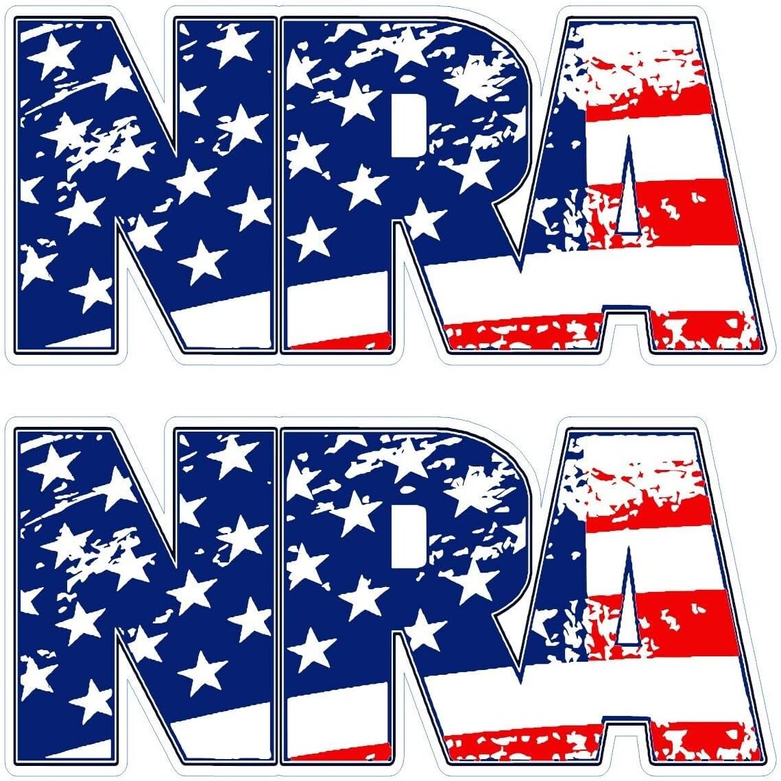 Amazon.com - 2 pcs NRA Sticker Sign Lifetime Flag National Rifle ...