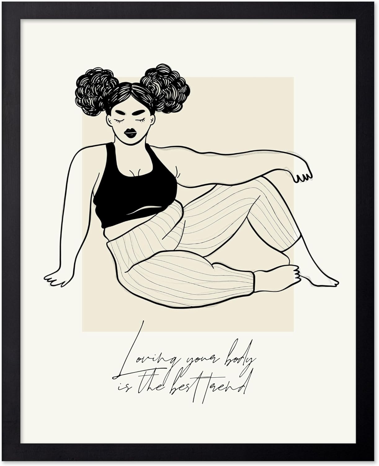 Amazon.com: Poster Master Body Positivity Poster - Retro Woman Print ...