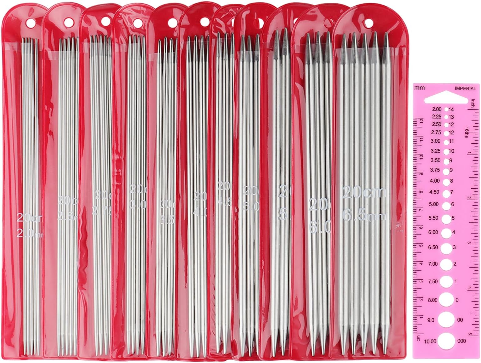 Amazon.com: KnitPro Zing Double Pointed Needles 6" (15cm) | US Size 1 ...