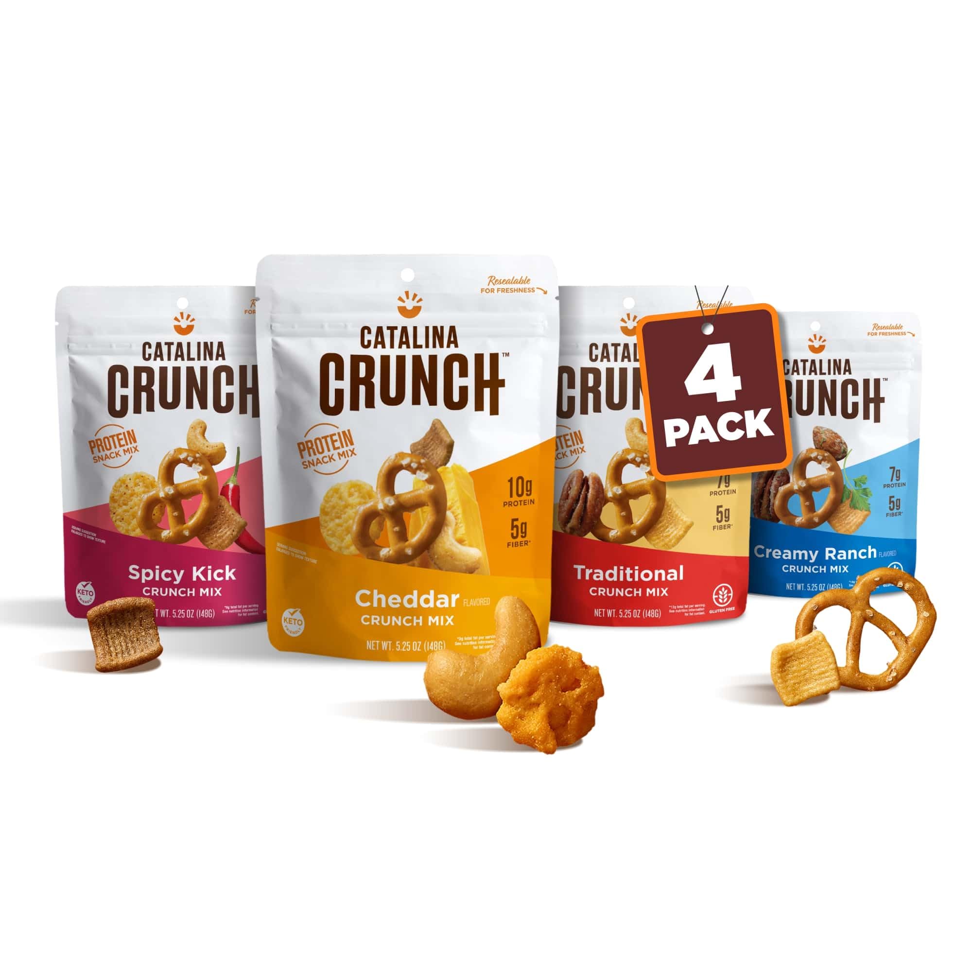 Amazon.com: Catalina Crunch Mix High Fiber Protein Snack Mix Variety ...