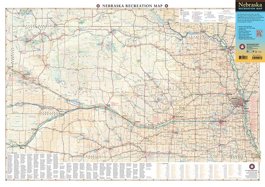Snapklik.com : Nebraska, The Cornhusker State, Recreation Map, 2015 Edition