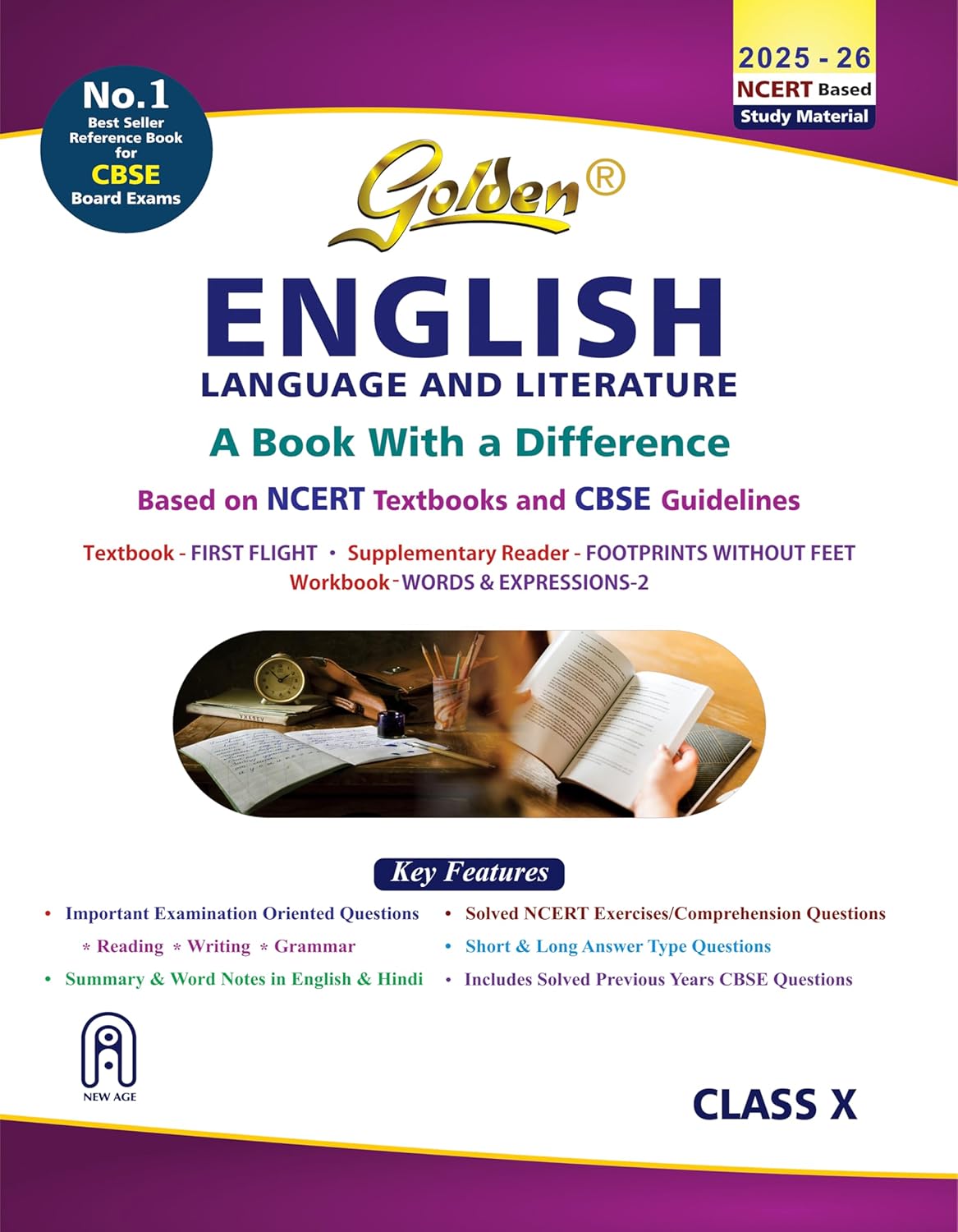 Golden English Language and Literature Study Material Based on NCERT ...