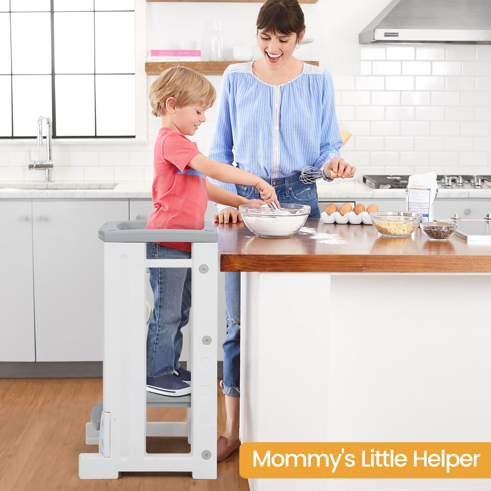 Snapklik.com : Toddler Tower Height Adjustable Step Stool For Kids ...