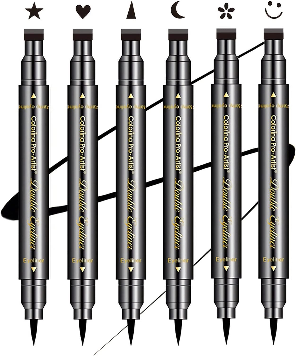 Amazon.com : NewBang Double-sided headed Liquid Stamp Eyeliner Pen ...