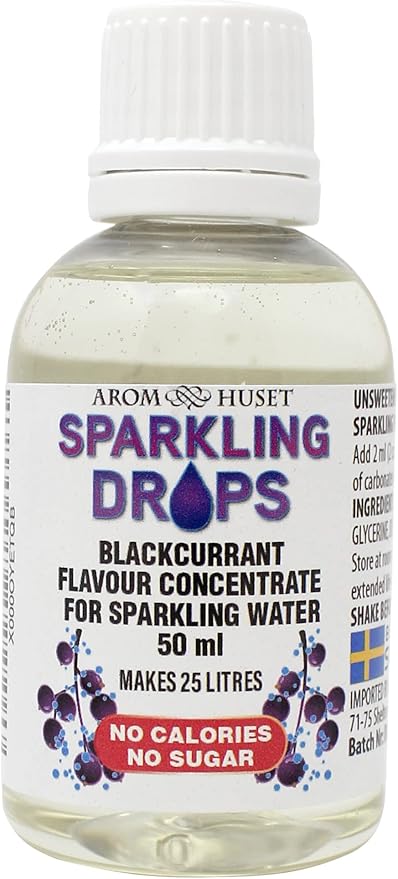 Aromhuset BlackCurrant Flavour for Sparkling Water 50ml – Zero Sugar ...
