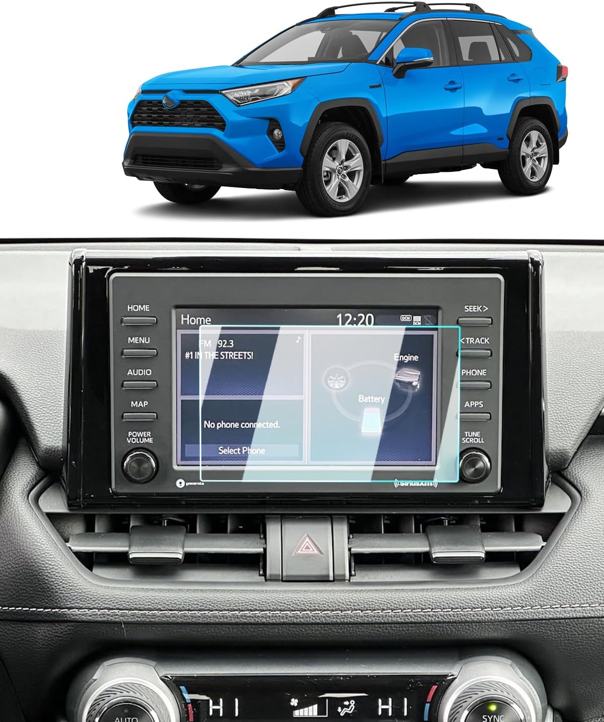 Amazon.com: TTCR-II Compatible with 2019-2022 Toyota RAV4 LE XLE Screen ...