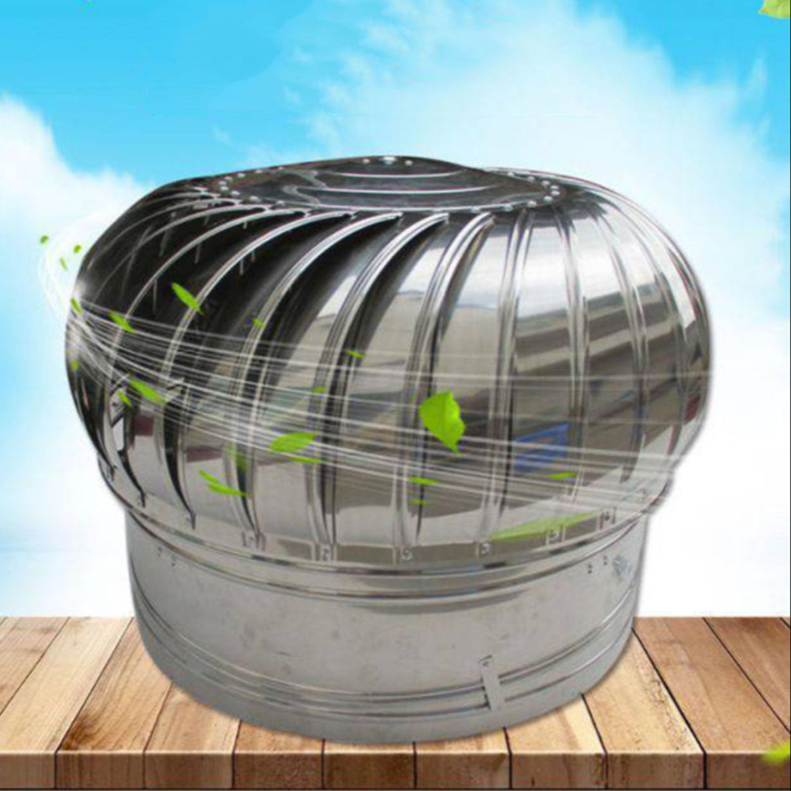 Amazon.co.jp: 304ステンレス製 煙突キャップ 回転 換気扇フード 換気口 排気口 100-500mm 自然 防錆 耐候性 屋根 ...