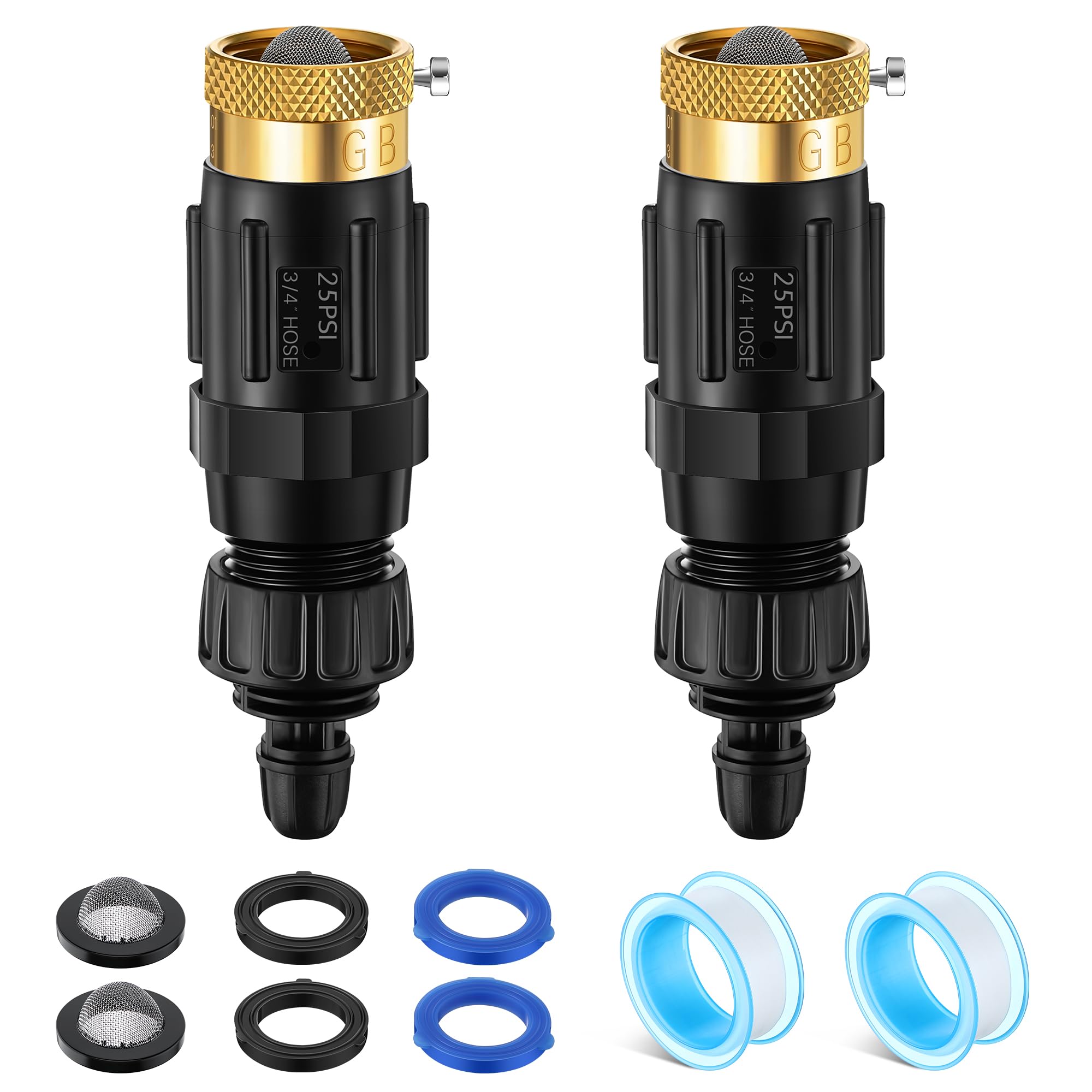 Snapklik.com : Gulfmew Drip Irrigation Faucet Adapter 25 PSI, 1/4 ...