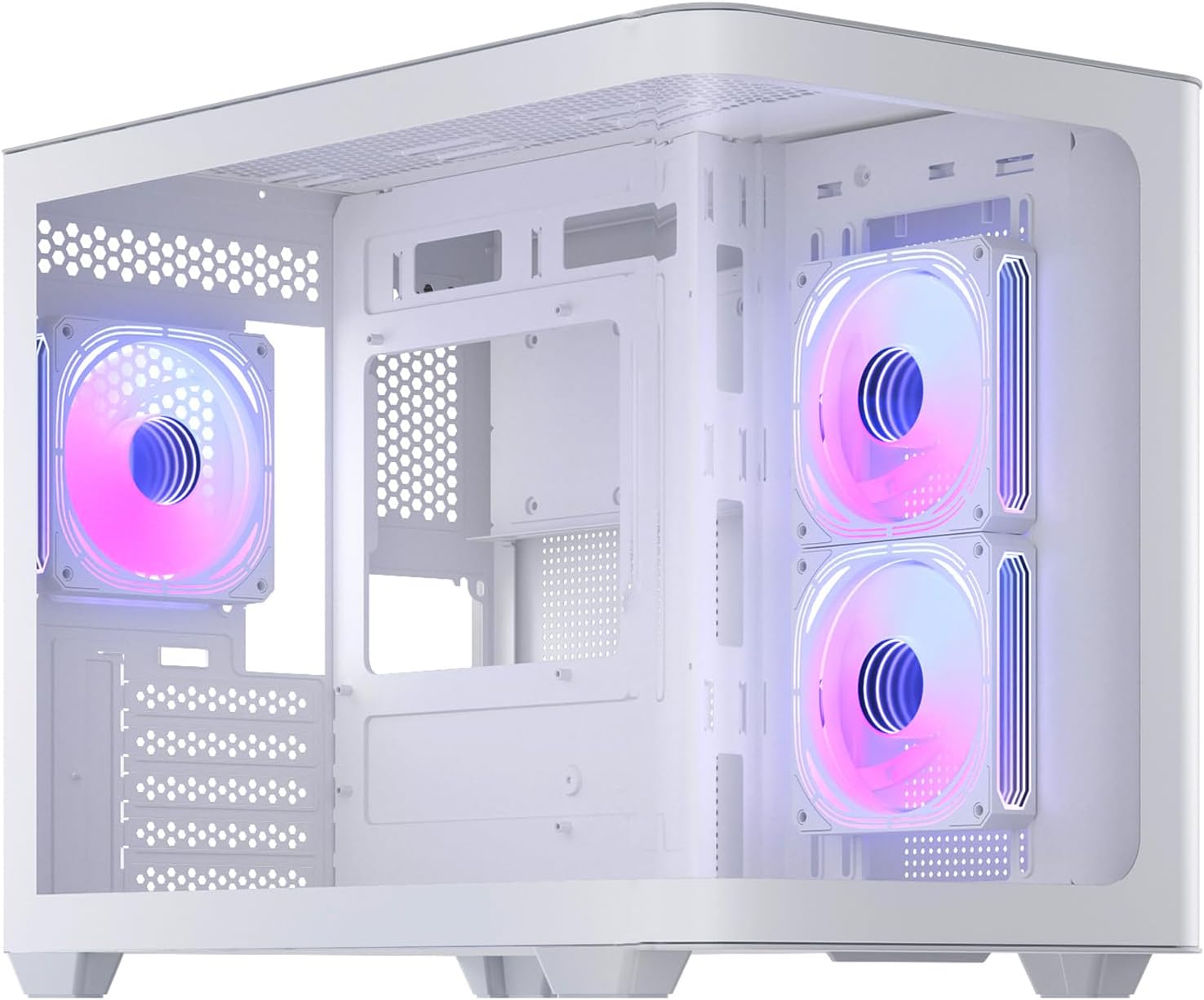 darkFlash Micro-ATX Gaming PC Case, MATX PC Case with 3 x 120mm ARGB ...