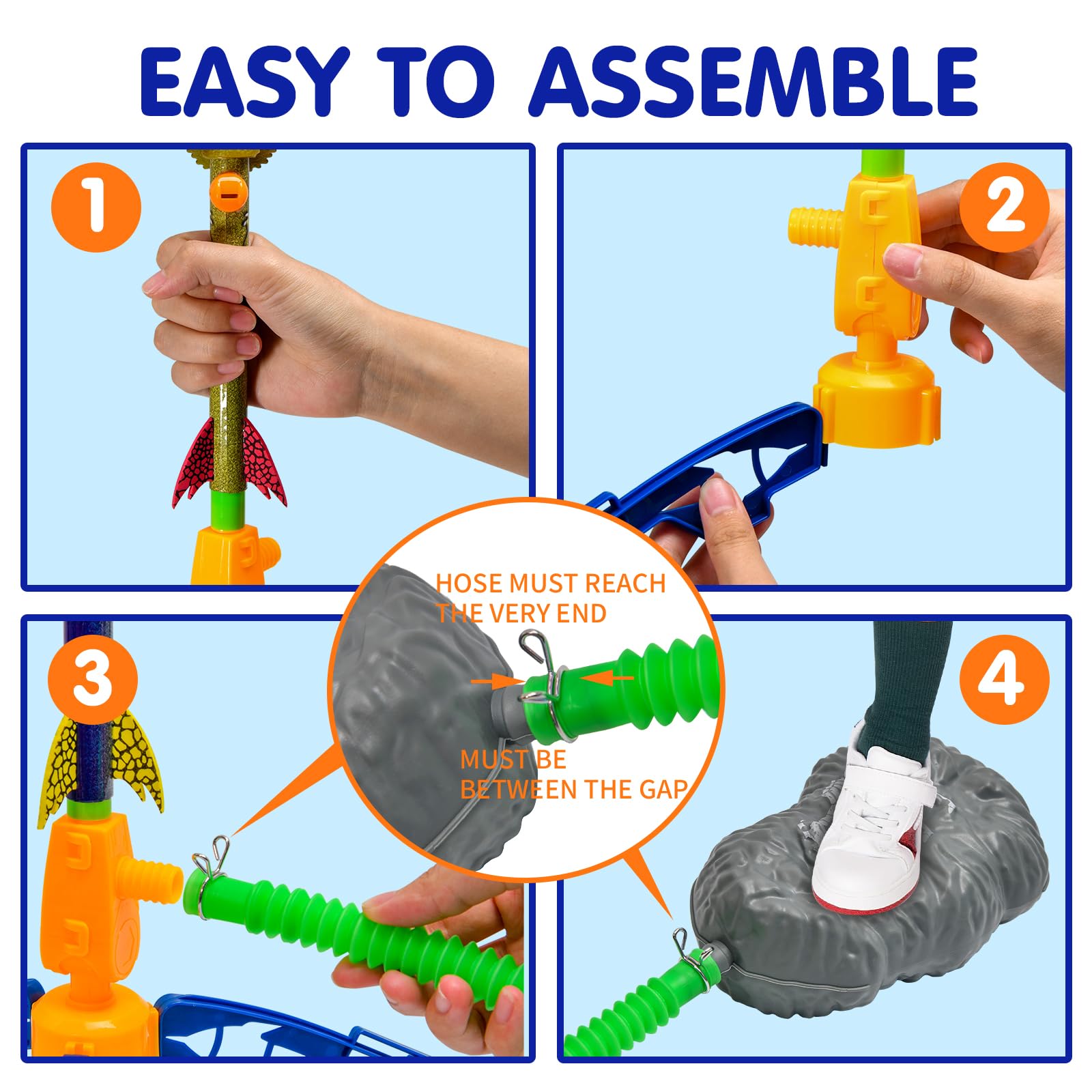 Snapklik.com : HmiL-U Dinosaur Rocket Launcher For Kids-Launch Up To ...