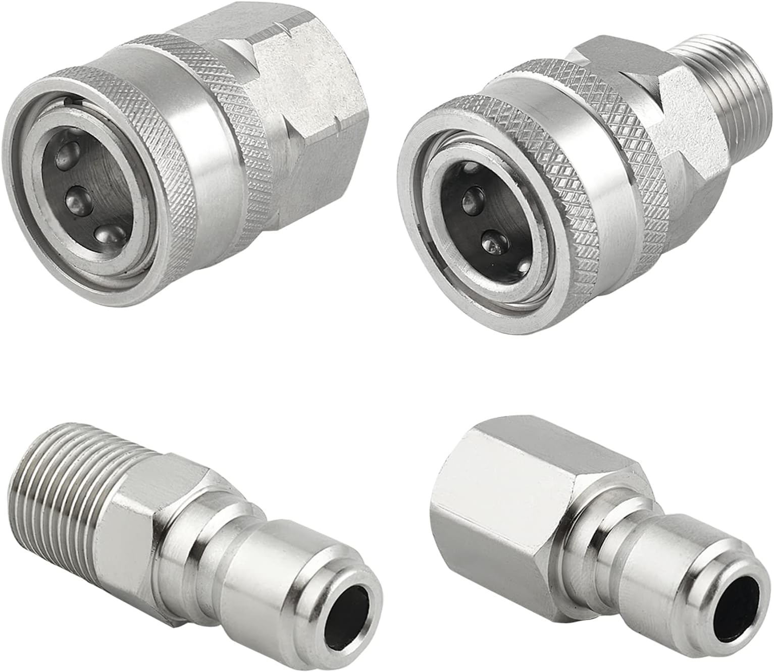 Amazon.com: 2 Sets NPT 3/8 Inch Pressure Washer Coupler Quick Connect ...