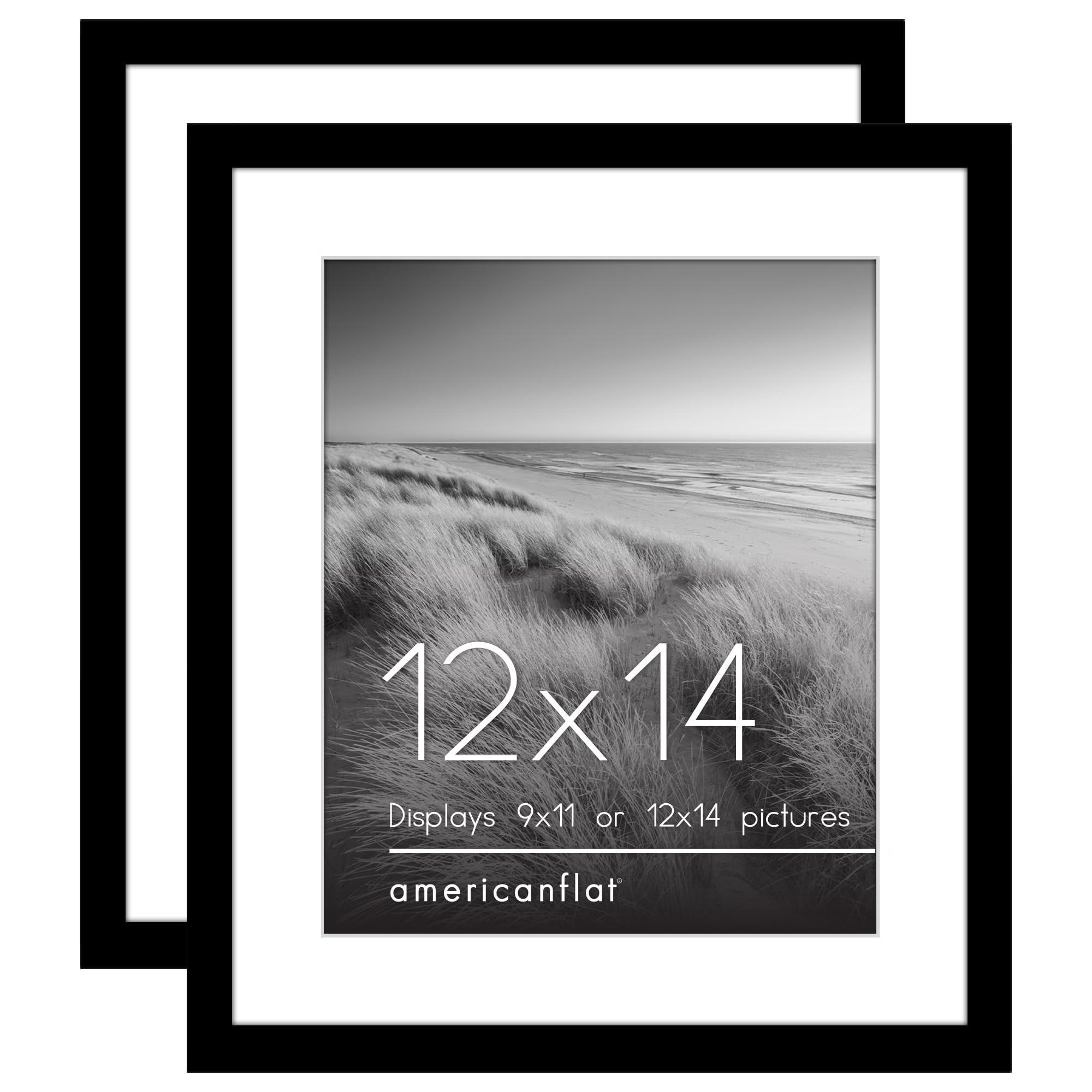 Amazon.com - Americanflat 12x14 Picture Frame with Polished Plexiglass ...