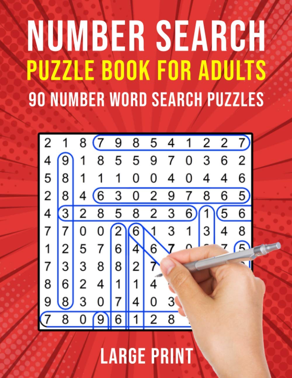Amazon.com: Number Search Puzzle Books for Adults: 90 Large Print ...