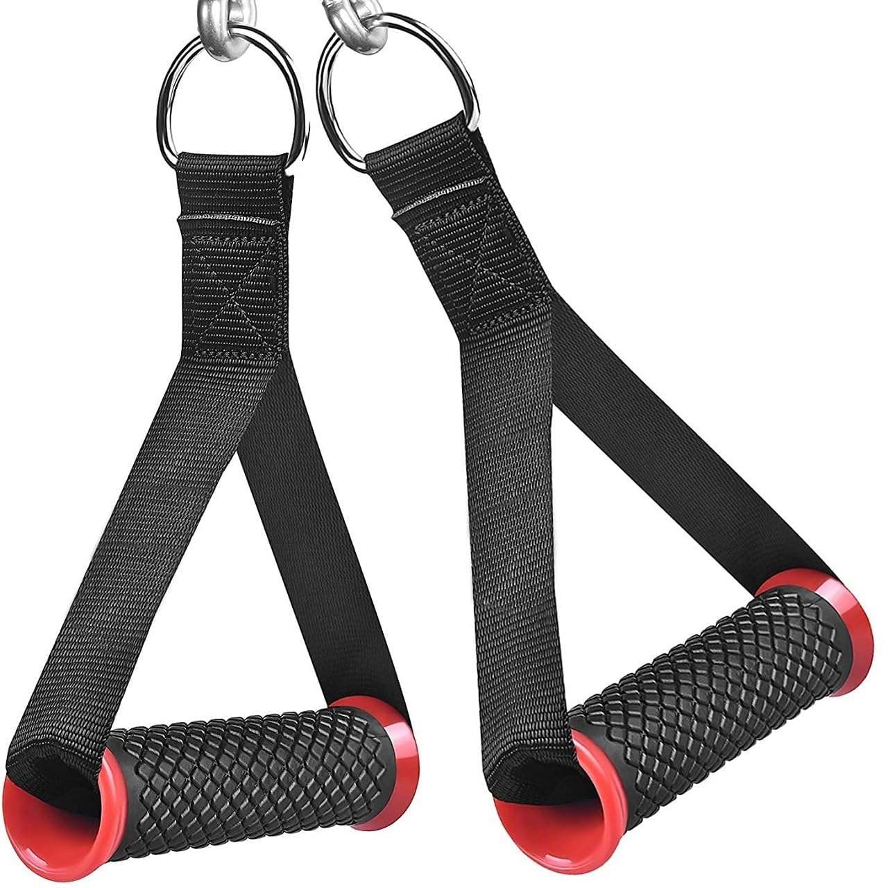 StrongGear™ Gym Handles- with Solid ABS Cores and Welded D-Ring, Strong ...