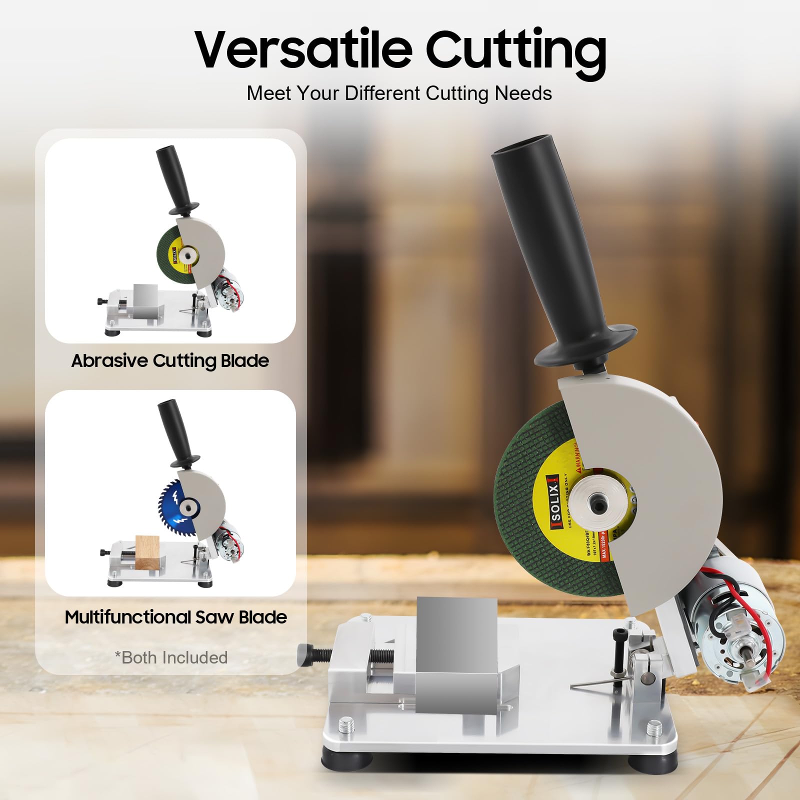 Use A Saw Blade Cutting Metal On A Table Yolan 8 1/4 Inch 80 Teeth