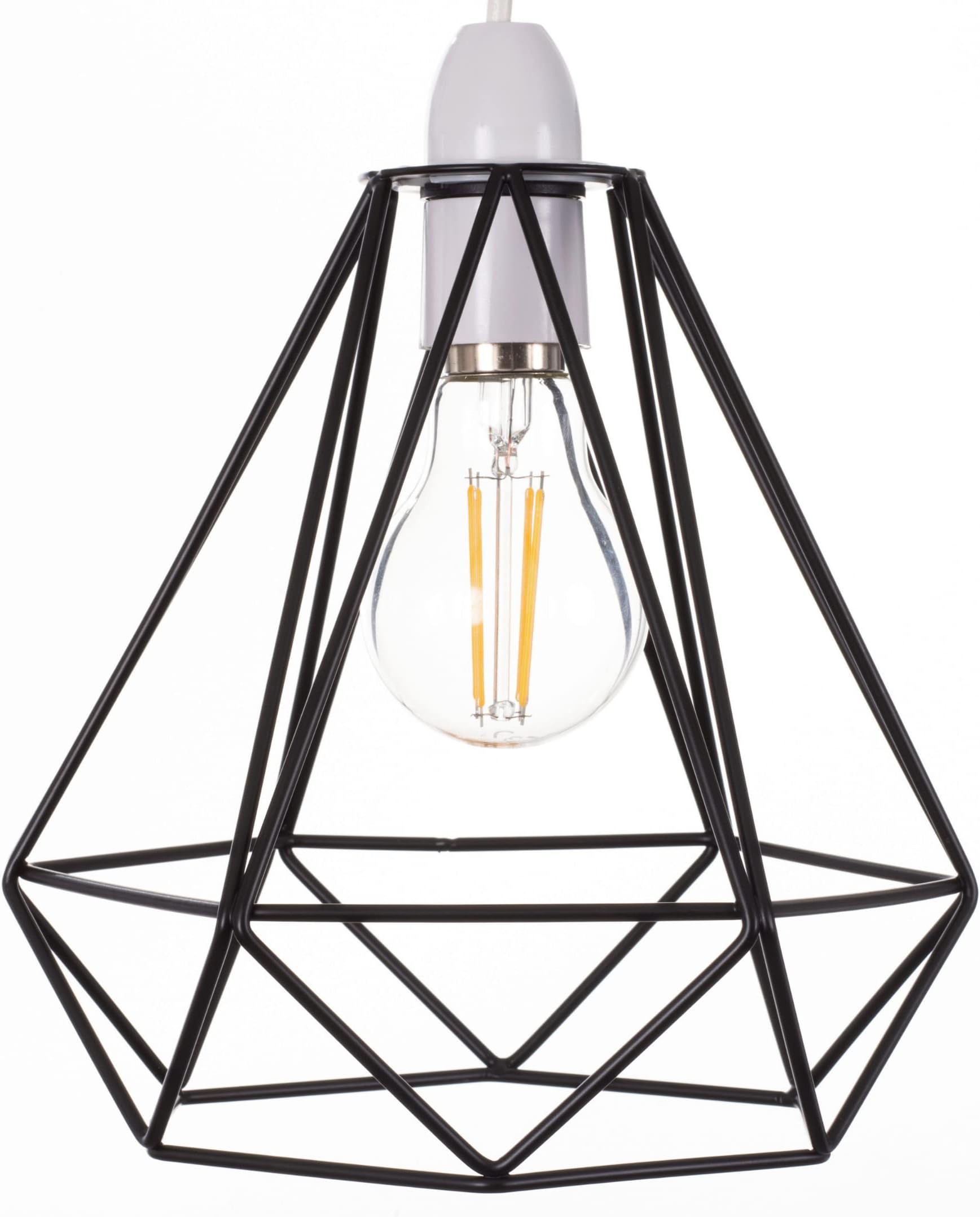 Retro Design Light Shade - Metal Wire Basket Cage Lamp Shade - Ceiling ...