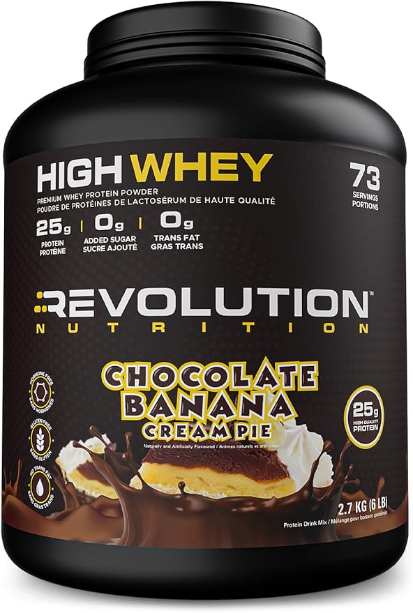 Revolution Nutrition, High Whey, Protein Powder 6LB, Whey Protein ...