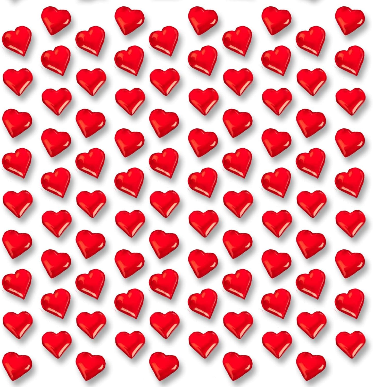 AKH® 40 PCS Acrylic Heart for Valentine's Day Decorations | 2CM x 2CM x ...