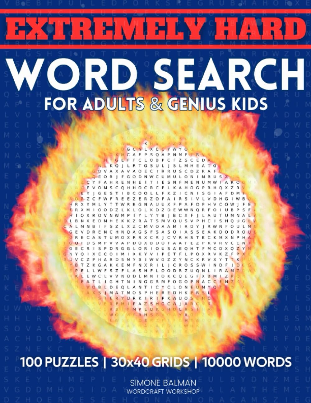 Extremely Hard Word Search for Adults & Genius Kids: Challenging ...