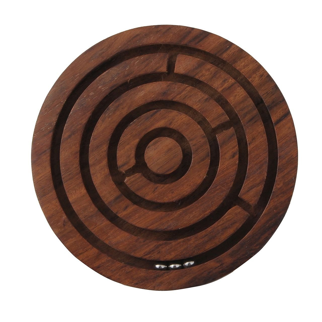 Buy Purpledip Classical Maze: Three Small Steel Balls Inside Concentric ...