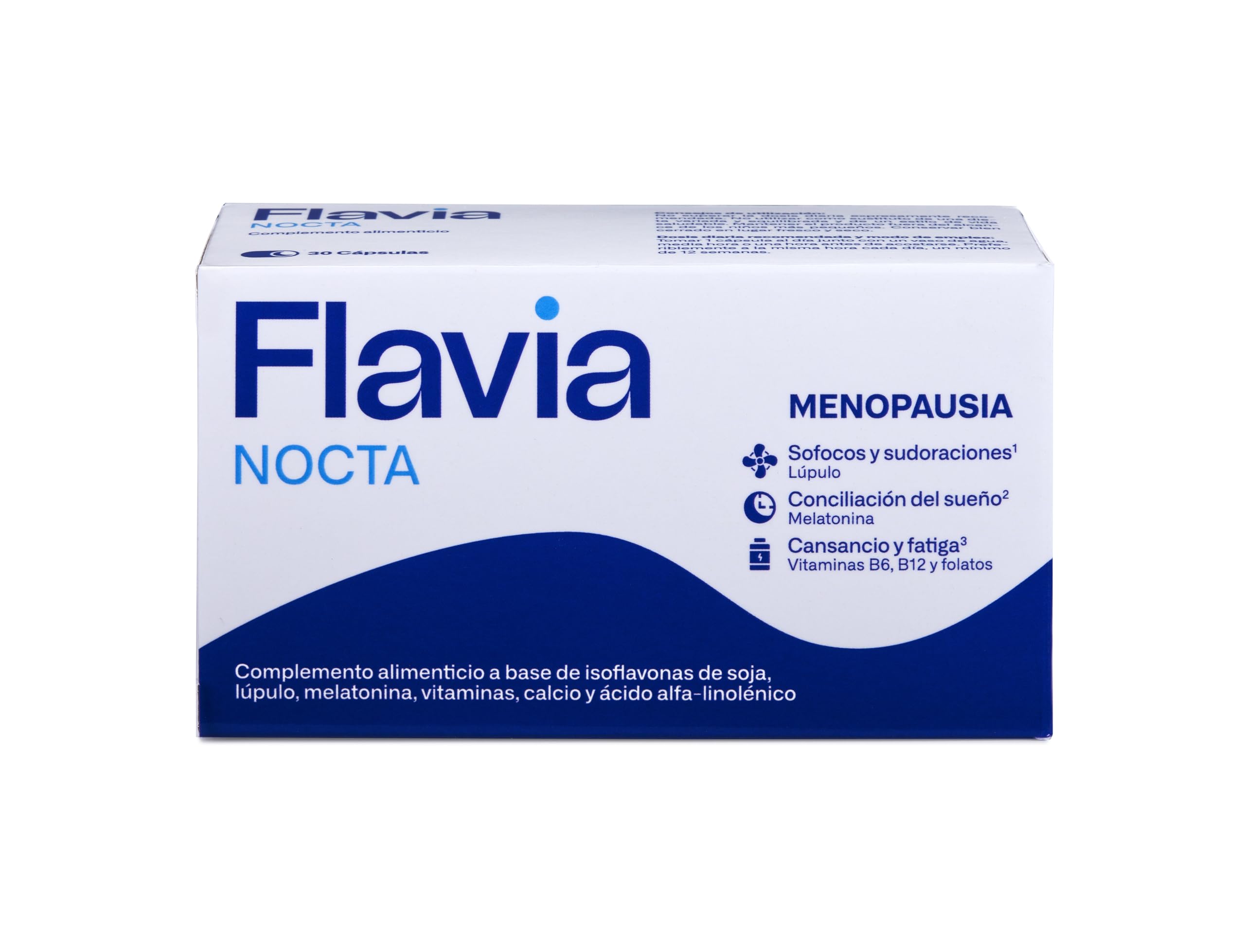 FLAVIA Nocta 30 Comprimidos, Alivia los Síntomas de la Menopausia, con ...