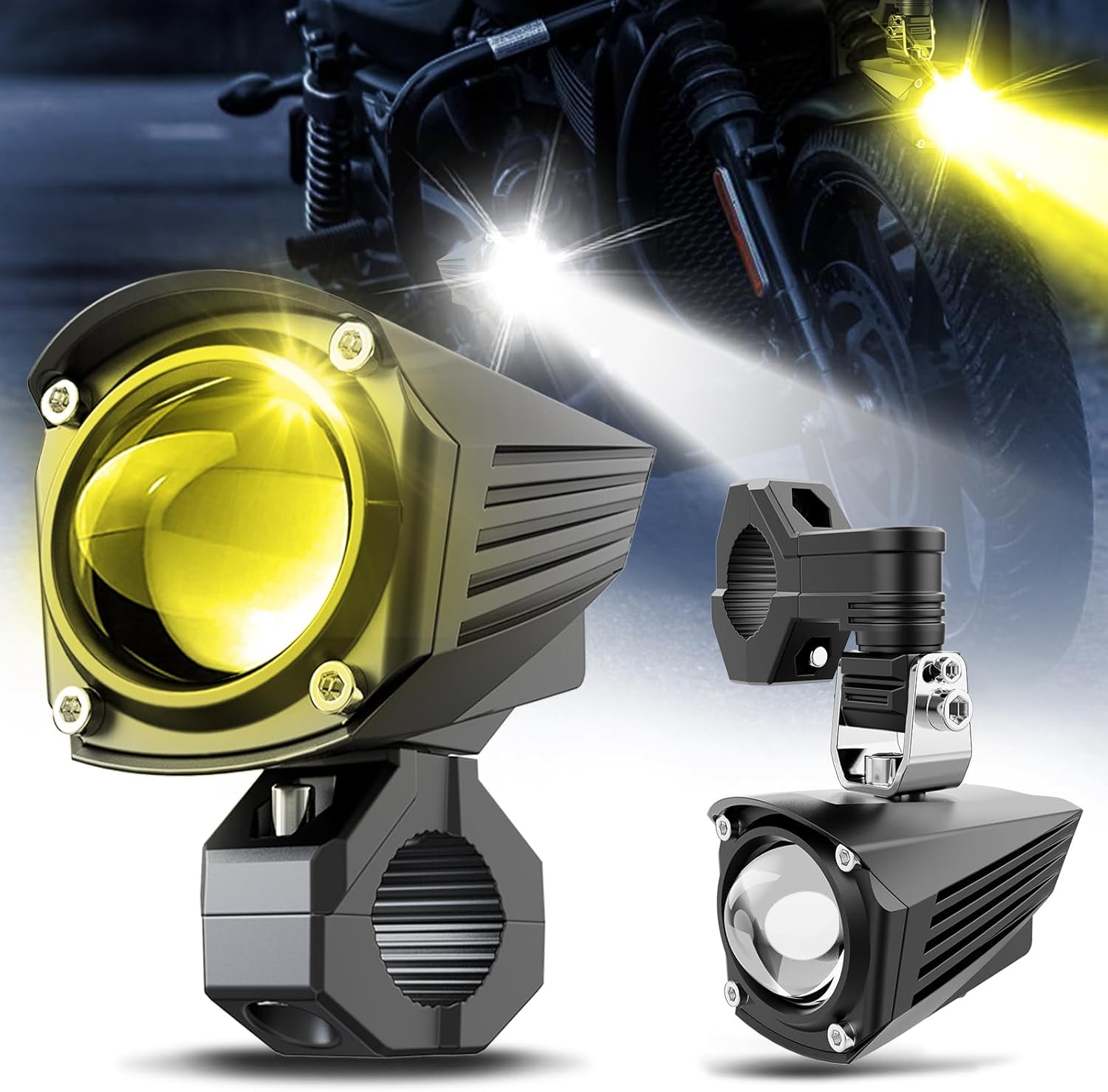 COLIGHT 120W Motorcycle Driving Lights Advanced Motorcycle Auxiliary ...