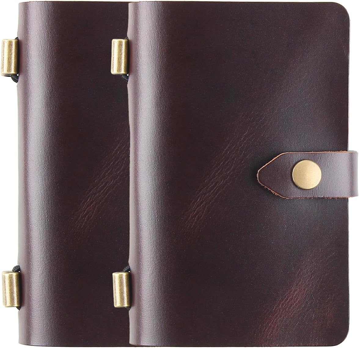 Amazon.com : MY MEMORY Handmade Leather Pocket Notebook, Genuine ...
