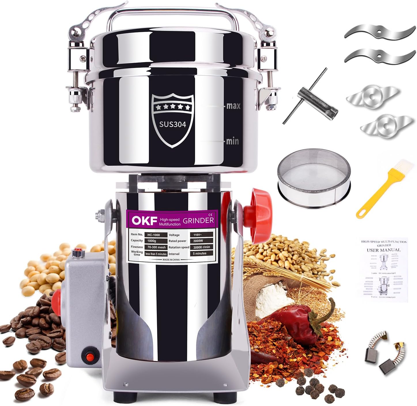 Amazon.com: NutriMill Classic High Speed Electric Grain Mill for Fresh ...