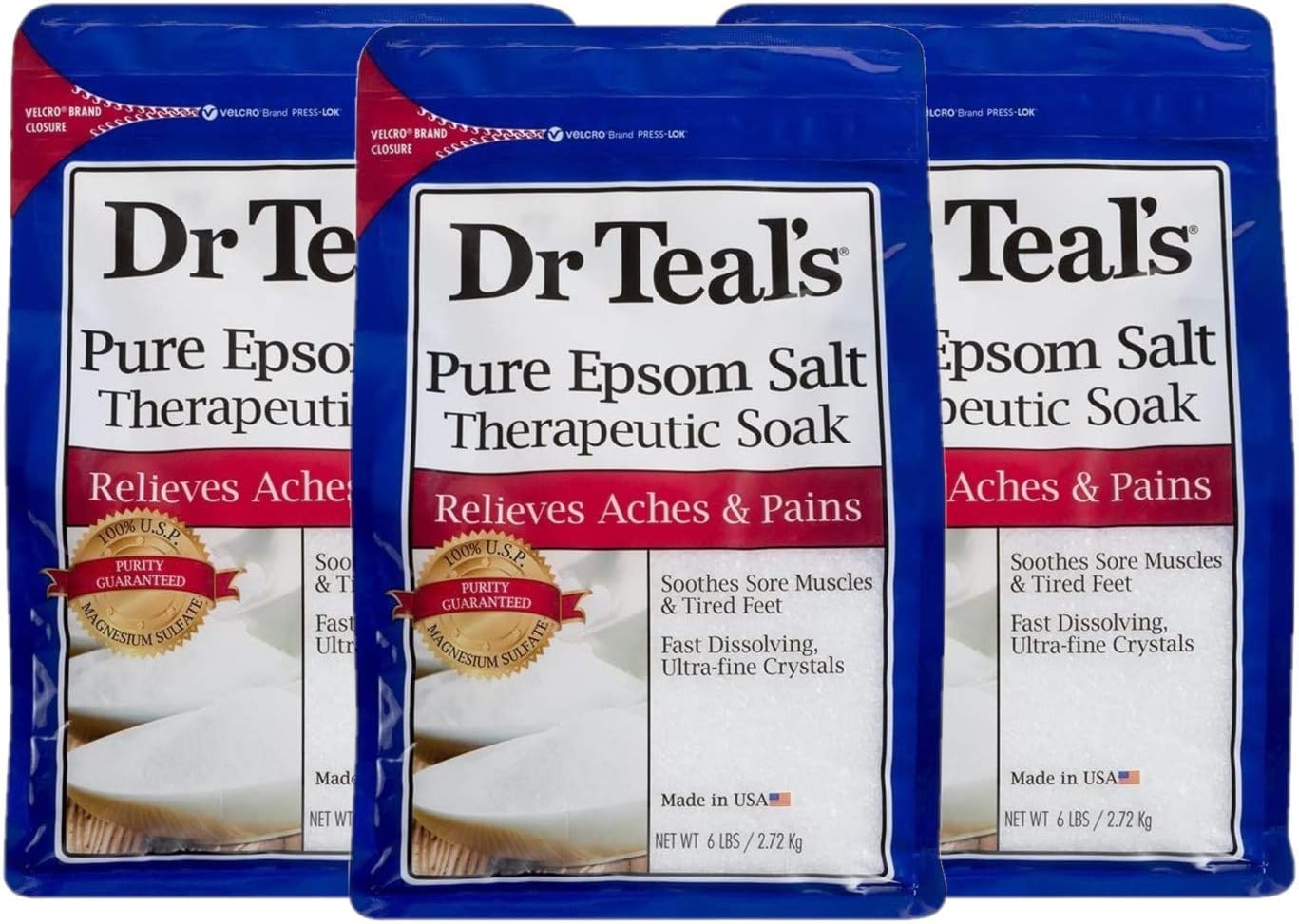 Amazon.com : Dr. Teal's Therapeutic Soak Gift Set (3 Pack, 6lbs Ea ...