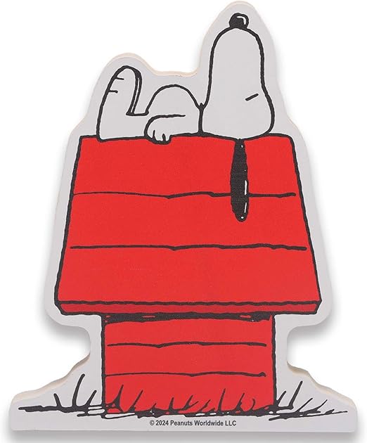 Amazon.com: Open Road Brands Peanuts Snoopy Doghouse Nap Shelf Sitter ...