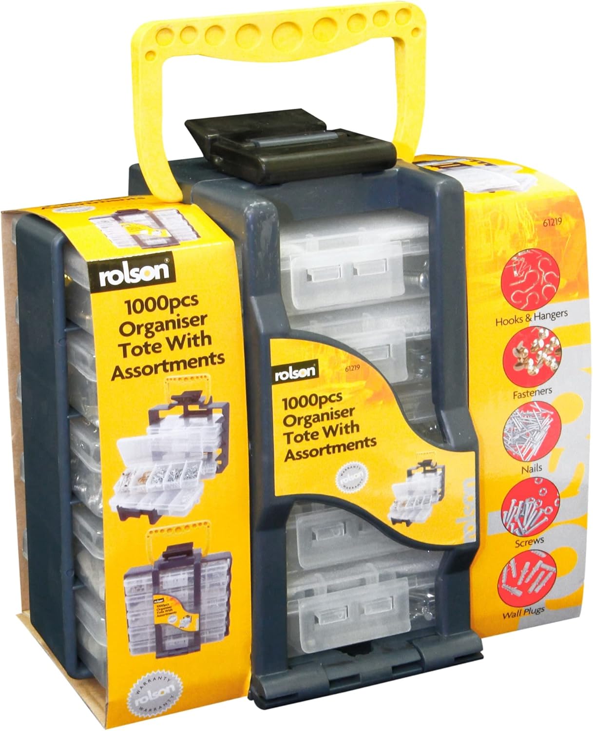 Rolson 61219 1000 pc Assortment Tote : Amazon.co.uk: DIY & Tools