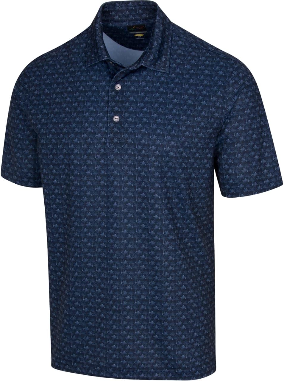 Greg Norman Gn Collection Men's Freedom Micro Pique Print Golf Polo ...