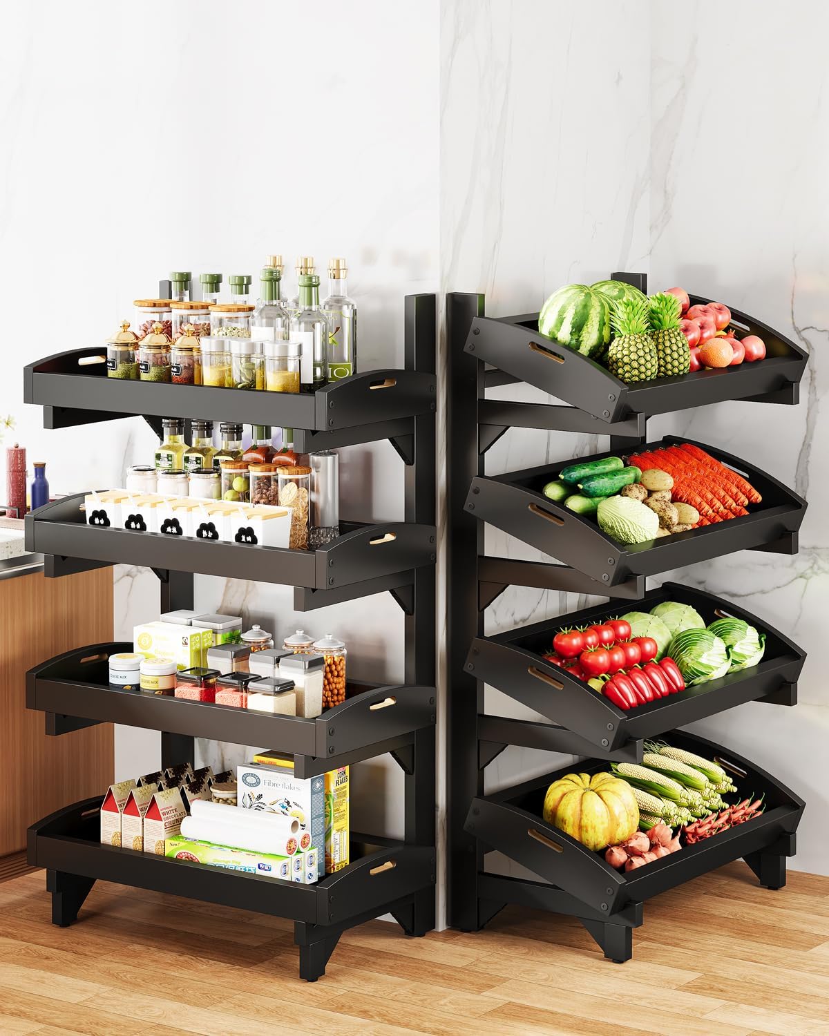 Amazon.com - Tribesigns 4-Tier Fruit and Vegetable Stand, Kitchen ...