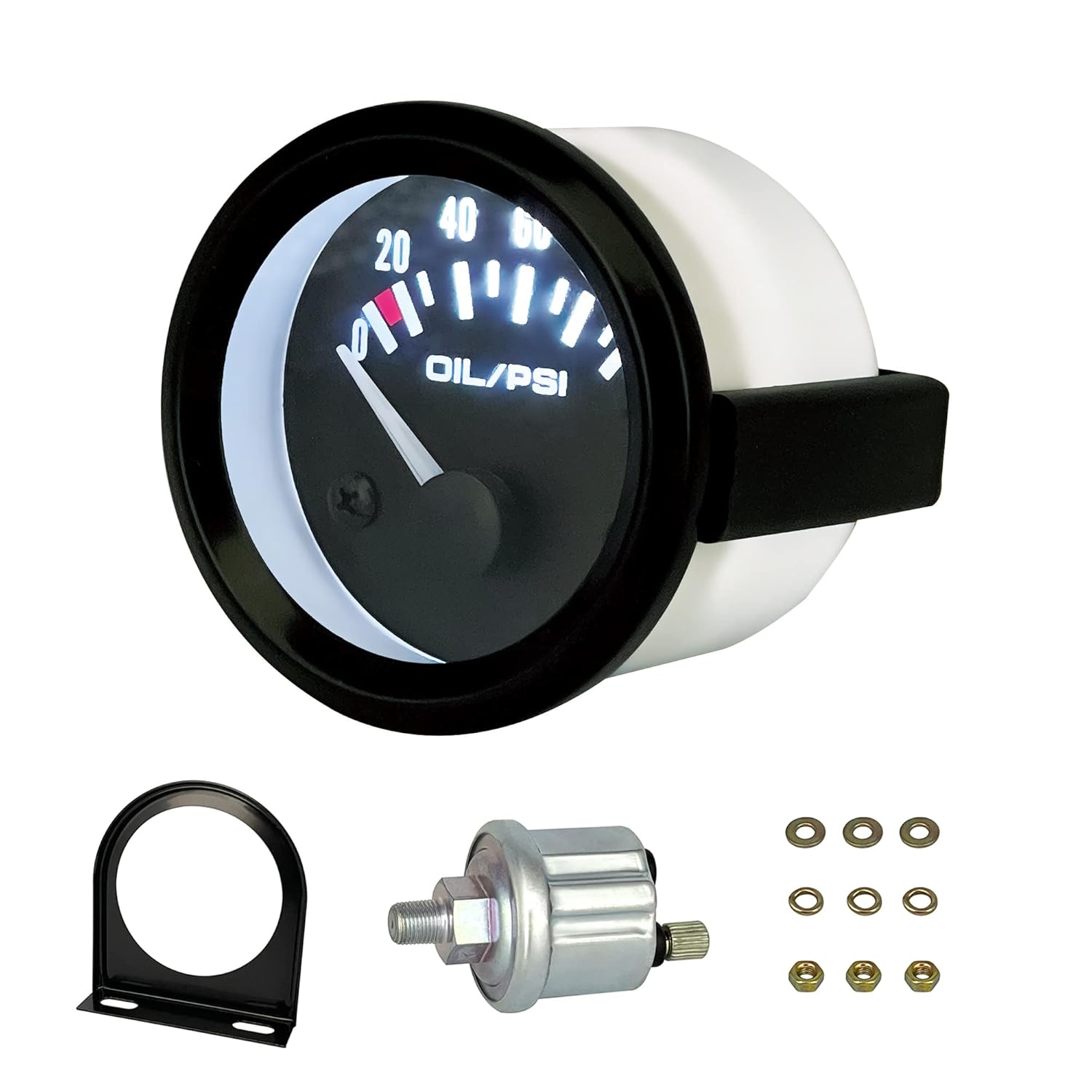 Amazon.com: 52mm 2 Inch Oil Pressure Gauge Meter Kit with Sensor ...