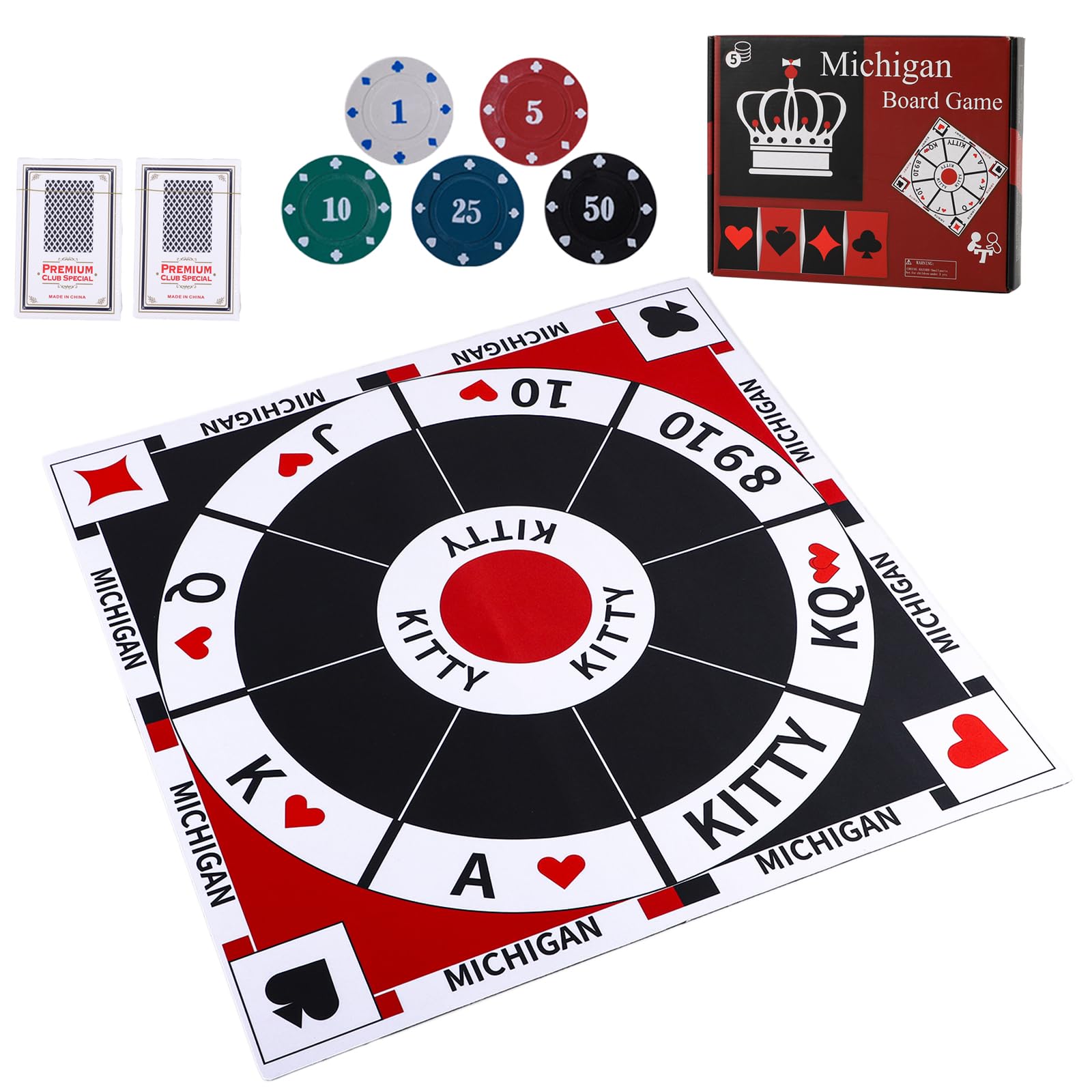 Amazon.com: HOROW 23.6 Inches Tripoley Game Tripoli Board Game Anti ...