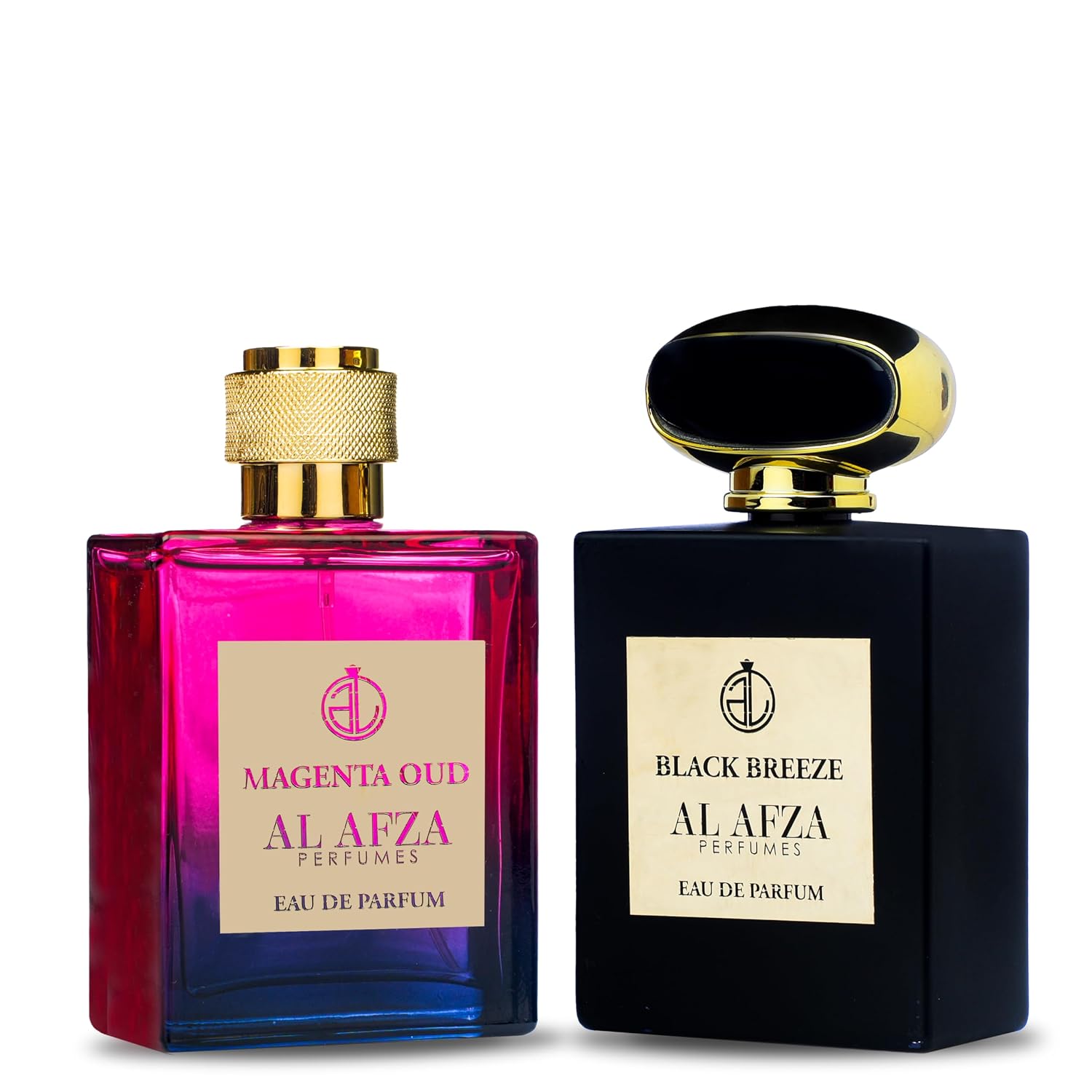 Buy Al Afza Magenta oud & Black breeze perfume,100ml (Pack of 2) Online ...