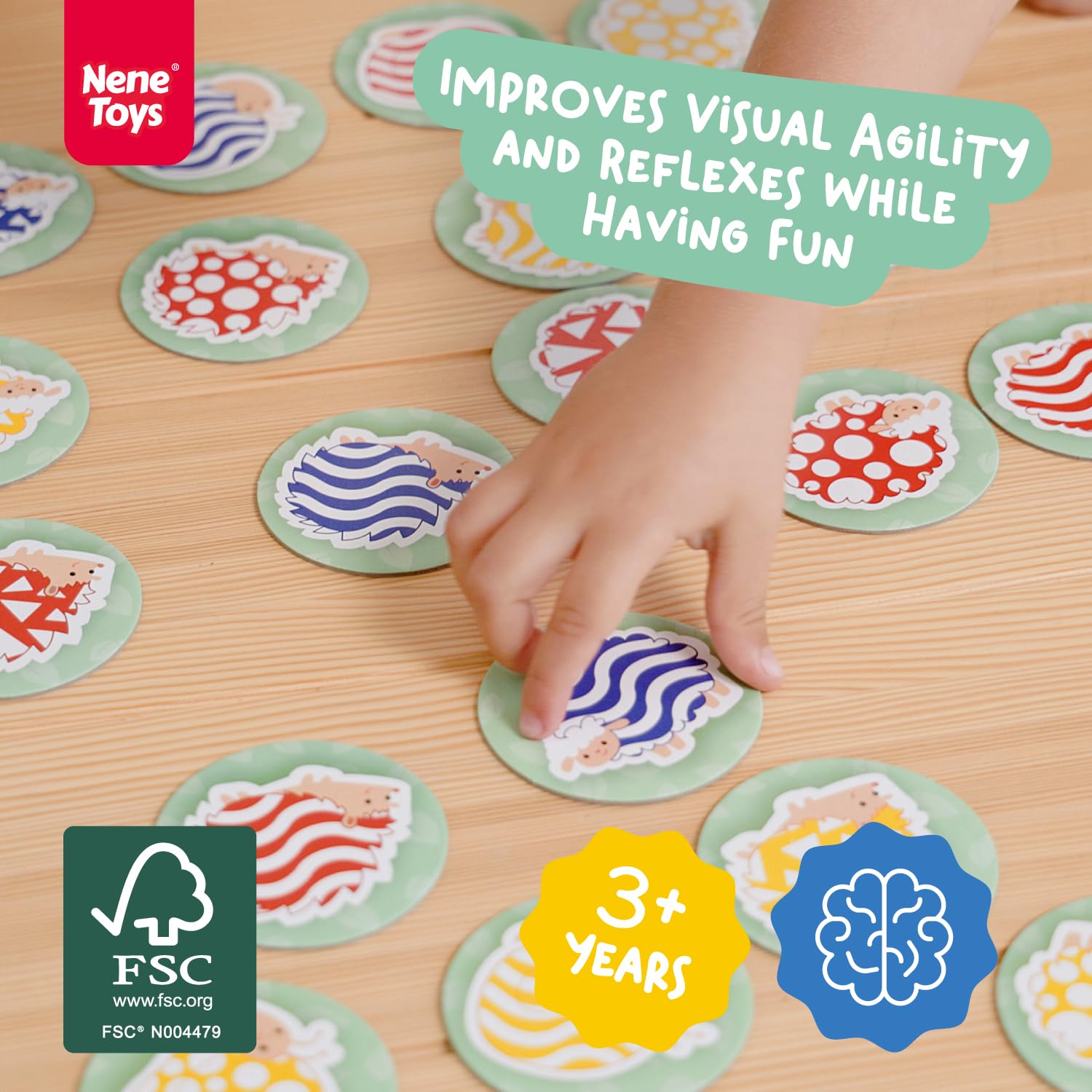 Snapklik.com : Nene Toys FlashFind Visual Agility Game For Kids Age 3+