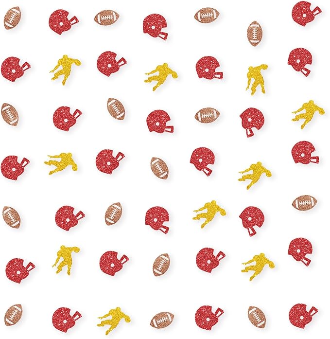 Amazon.com: Set of 100 Football Confetti, Football Player Table ...