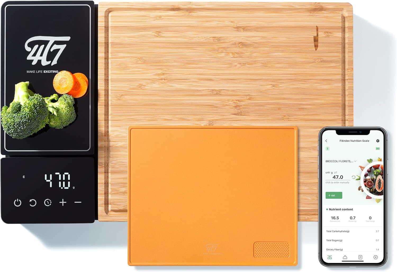 Amazon.com | 4T7 Smart Meal Prep System, Smart Cutting Board Set ...