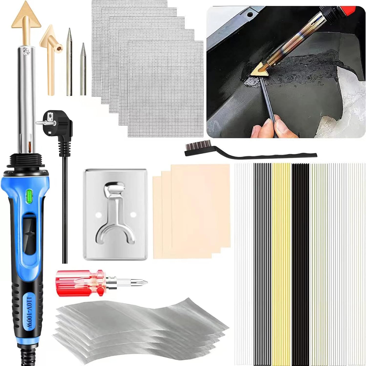 Aumotop Soudure Plastique 60~100W Température Réglable 400℃~600℃ Kit ...